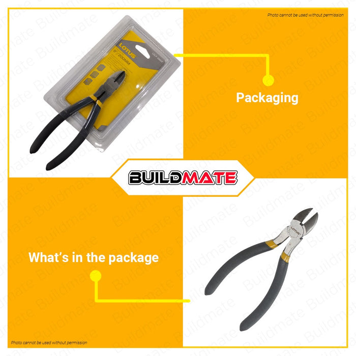 LOTUS Diagonal Plier Eco 8" Inch / 200mm Side Cutter Wire Cutters Cutt ...