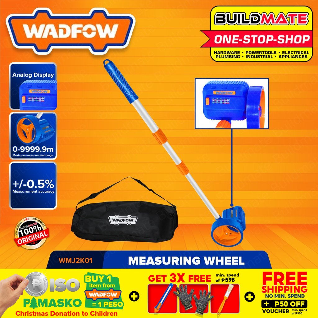WADFOW Measuring Wheel Hand-push Distance Measuring Wheel Meter Roller ...