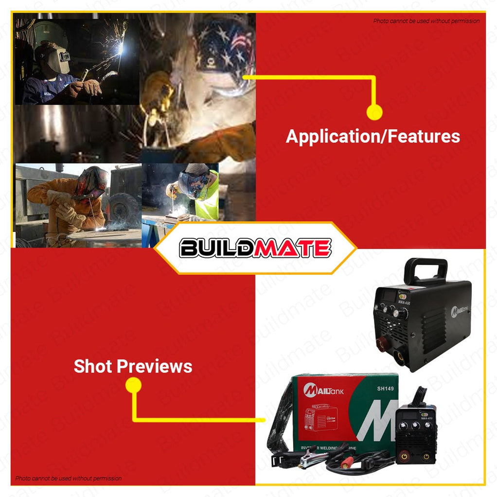 MAILTANK Portable Inverter Welding Machine ARC MMA-400 IGBT Welder Mac — Buildmate